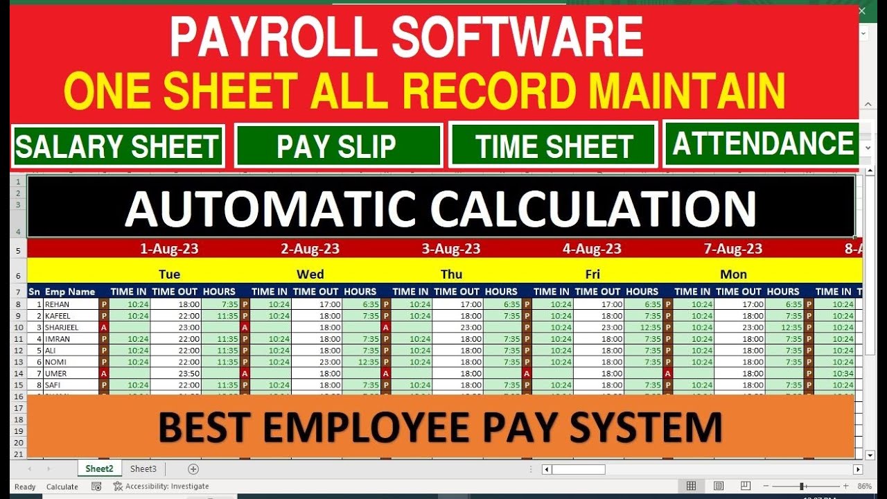 best employee pay system software - YouTube