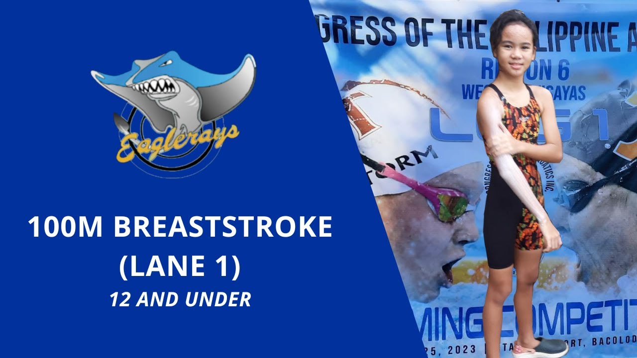 100M Breaststroke (Lane1) 12 and under - COPA Leg 1, Sta. FE resort ...