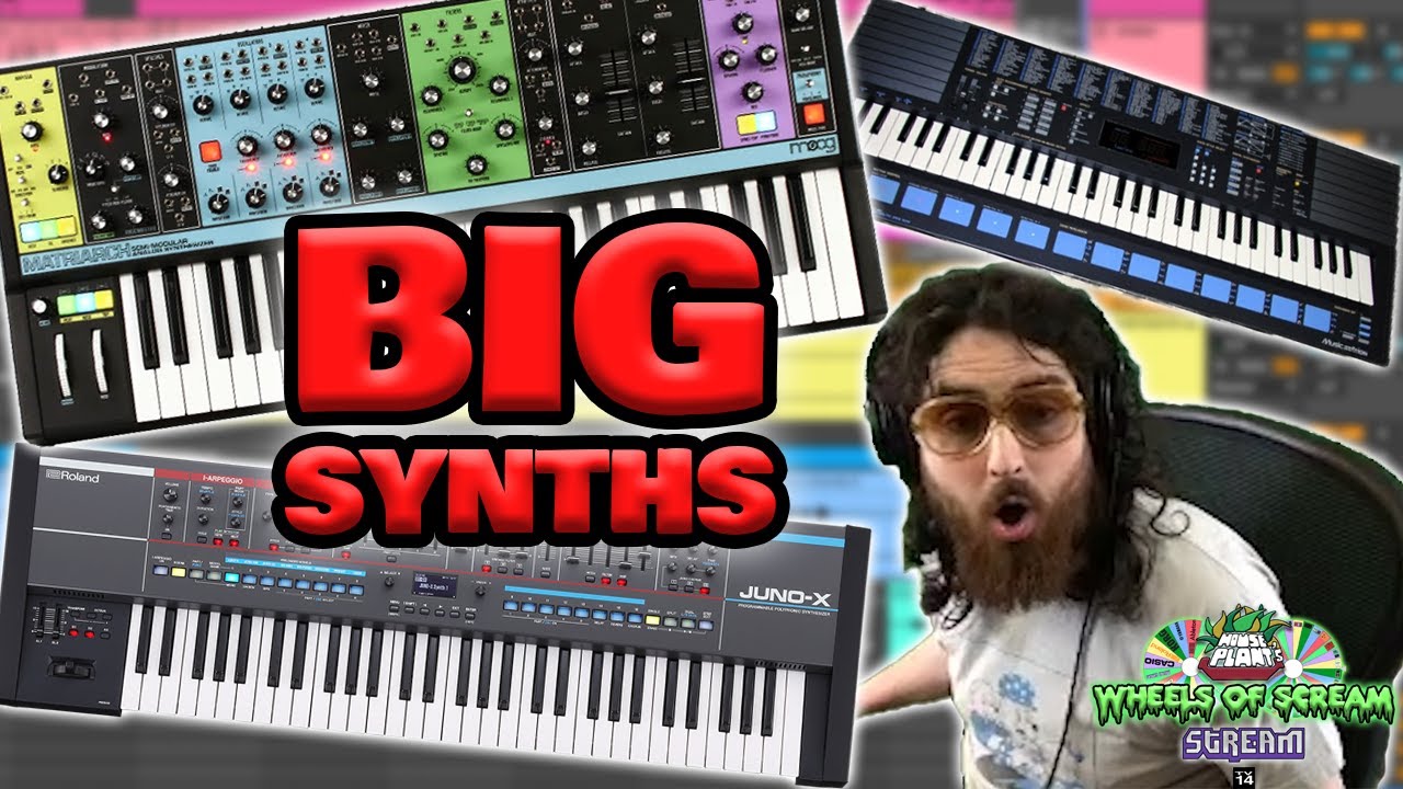 Making A Beat with BIG SYNTHS! Wheels of Scream Stream #1 [Fields of Screed] Highlights - YouTube