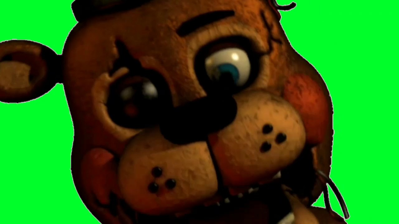 Withered Toy Freddy Jumpscare Green Screen Youtube