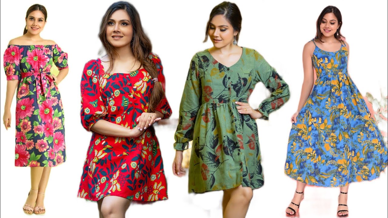 Chenara Dodge Floral Dresses Collection /නවතම ගවුම් විලාසිතා - YouTube