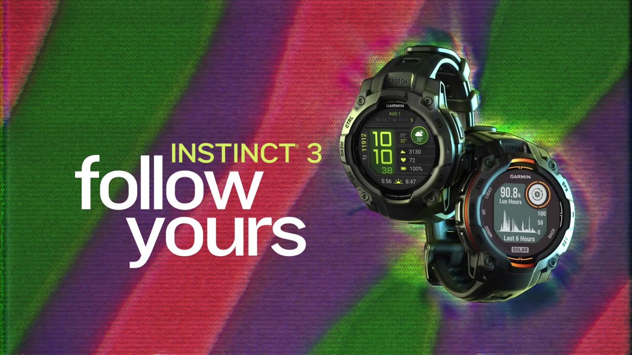 Garmin | Instinct 3 | Rugged GPS smartwatch - YouTube