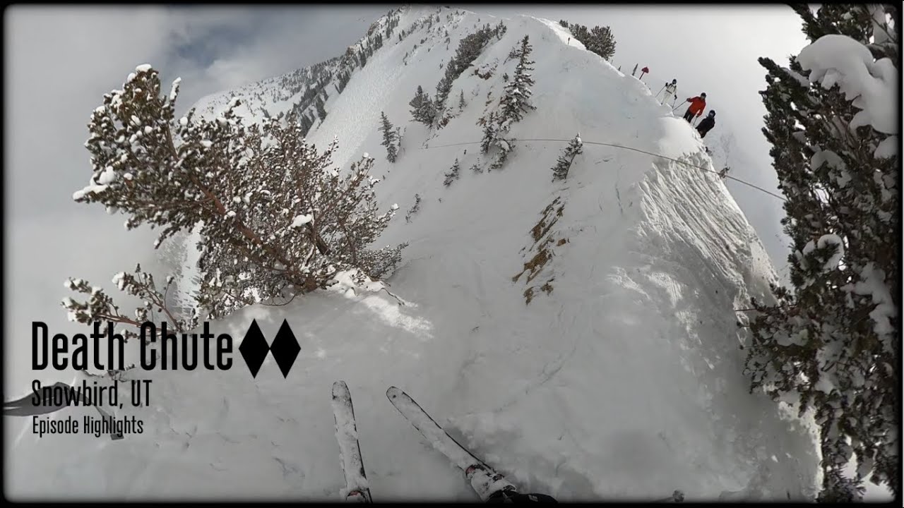 Death Chute (3/7/23) Gnarly Straightline in the Cirque at Snowbird ...
