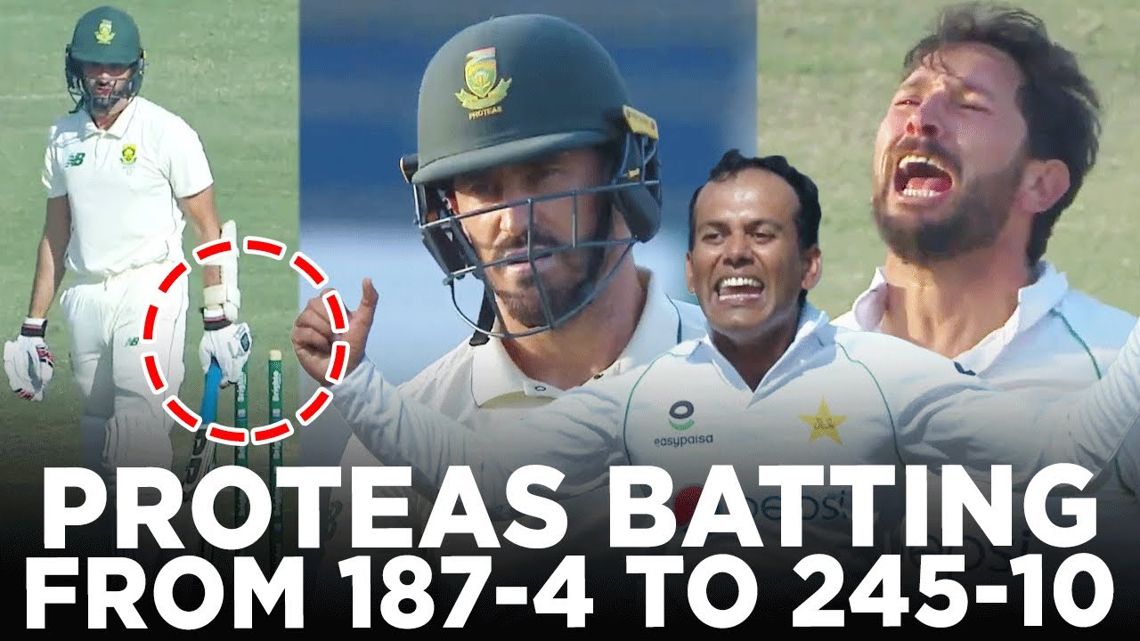 South Africa Batting From 187-4 to 245-10 vs Pakistan | Proteas All ...