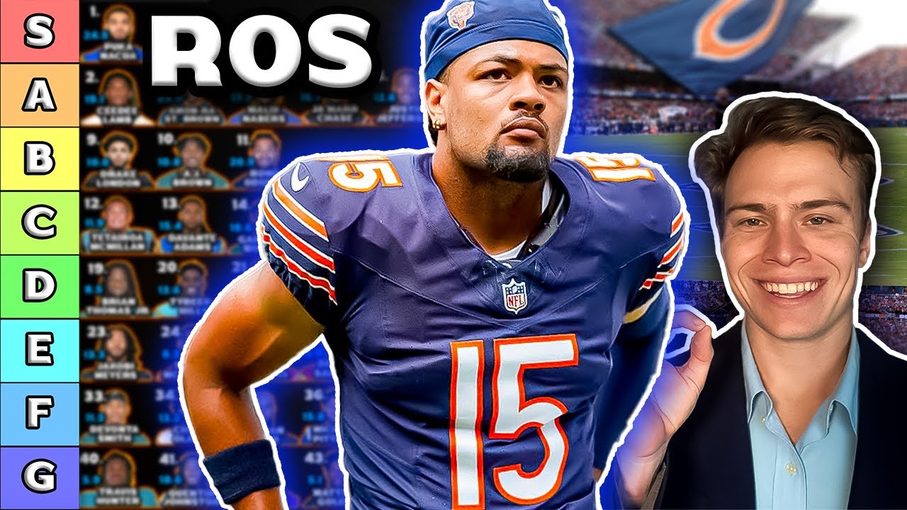 Updated Top 50 Wide Receiver Rankings & Tiers (ROS) - YouTube