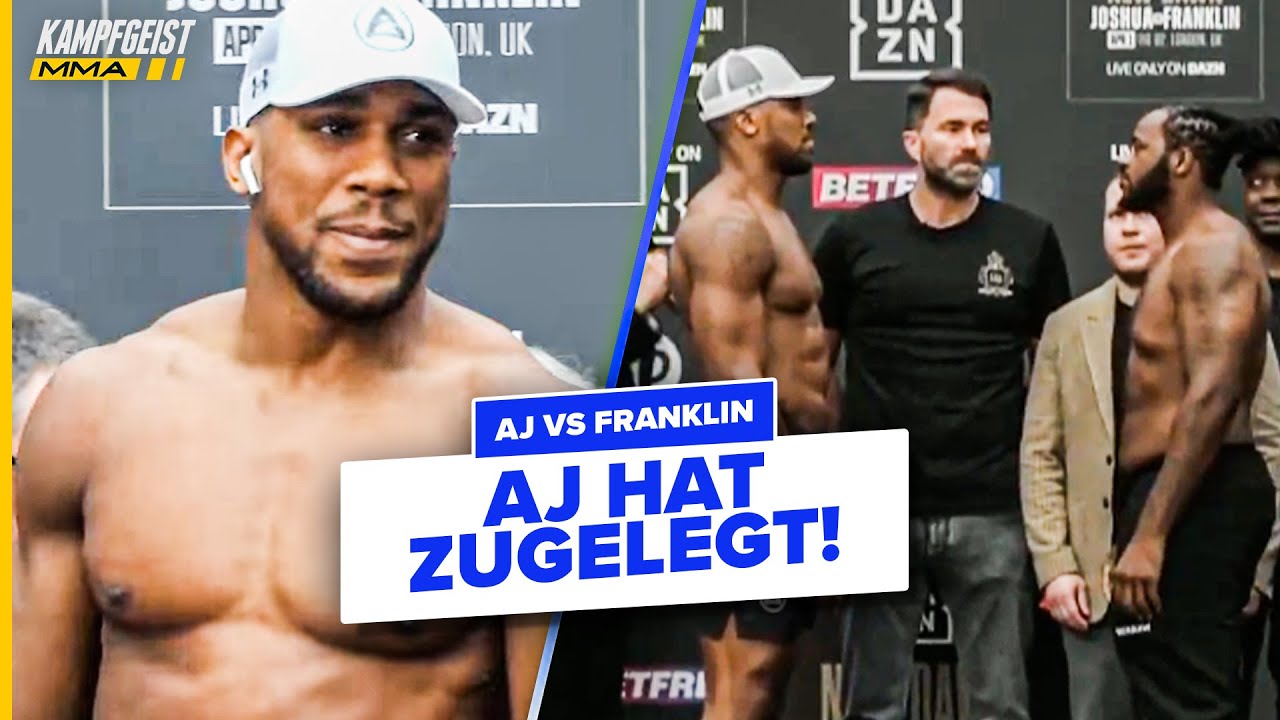 Anthony Joshua so BRACHIAL wie NOCH NIE auf der WAAGE! Er ist ZURÜCK!! - YouTube