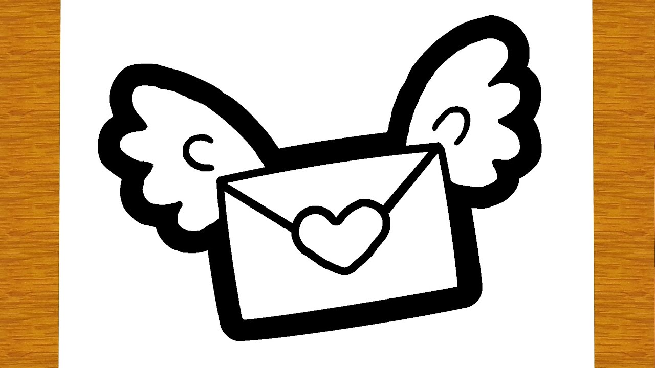 HOW TO DRAW A LOVE LETTER | Easy drawings - YouTube