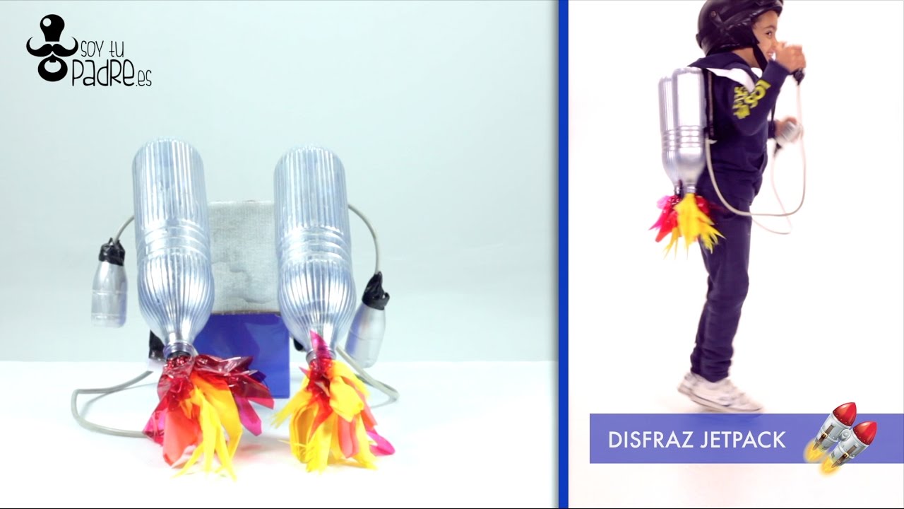 DISFRAZ CASERO MOCHILA DE JETPACK EN UN MINUTO. DIY. SOYTUPADRE.ES ...