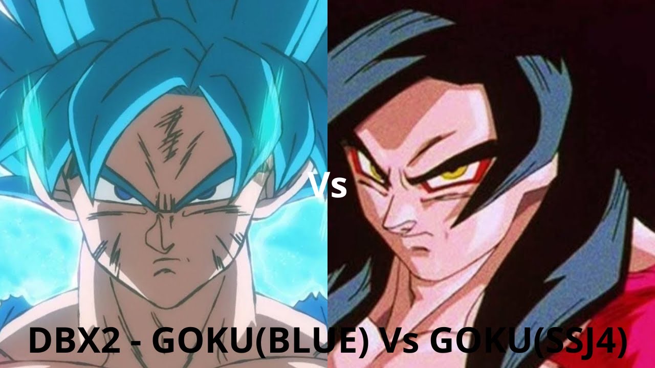 DBX2 1Vs1 - GOKU(SSJBLUE) Vs GOKU(SSJ4) - YouTube