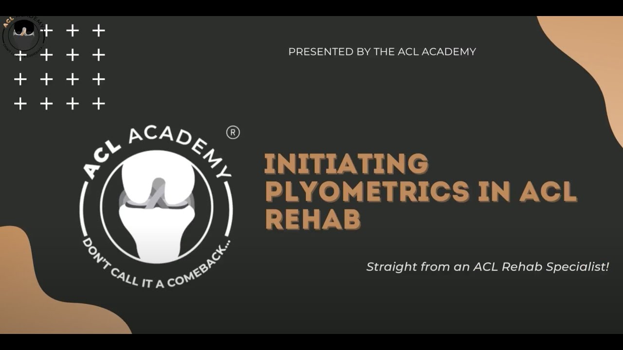 Initiating Plyometrics in ACL Rehab - YouTube