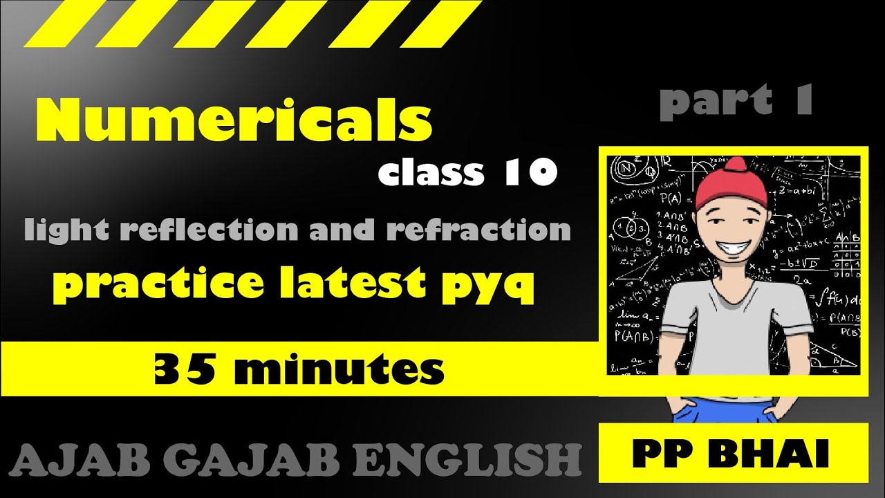 Light Reflection and Refraction Most Important Questions I Light Numerical class 10#cbseclass10 ...