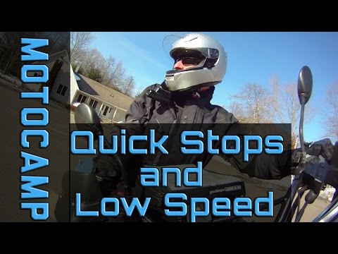 Practicing Quick Stops + Low Speed Maneuvers - YouTube