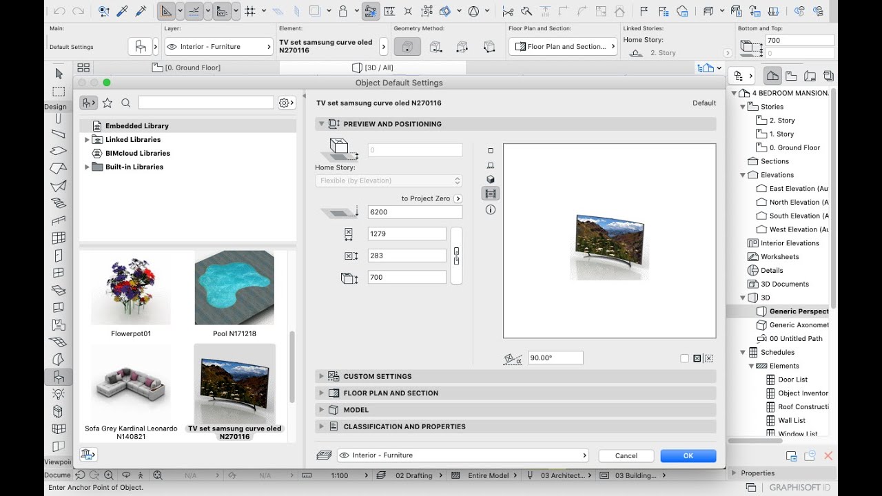 How to Import Archicard objects into Archicard library - YouTube