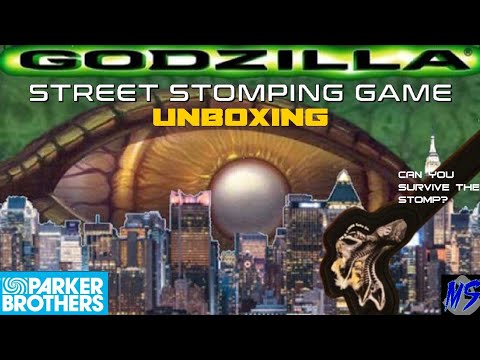 Godzilla 1998 Street Stomp Game Unboxing - YouTube