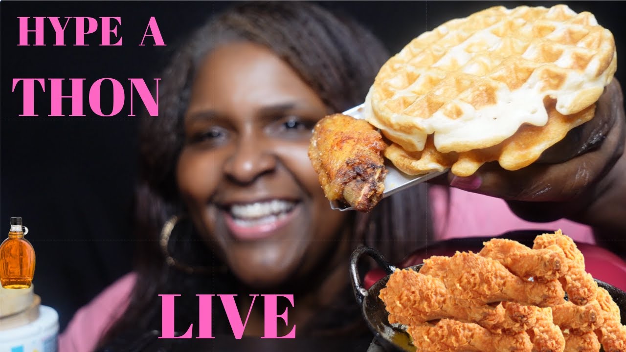 LIVE COOKING MINIATURE POPEYES CHICKEN HYPE A THON - YouTube