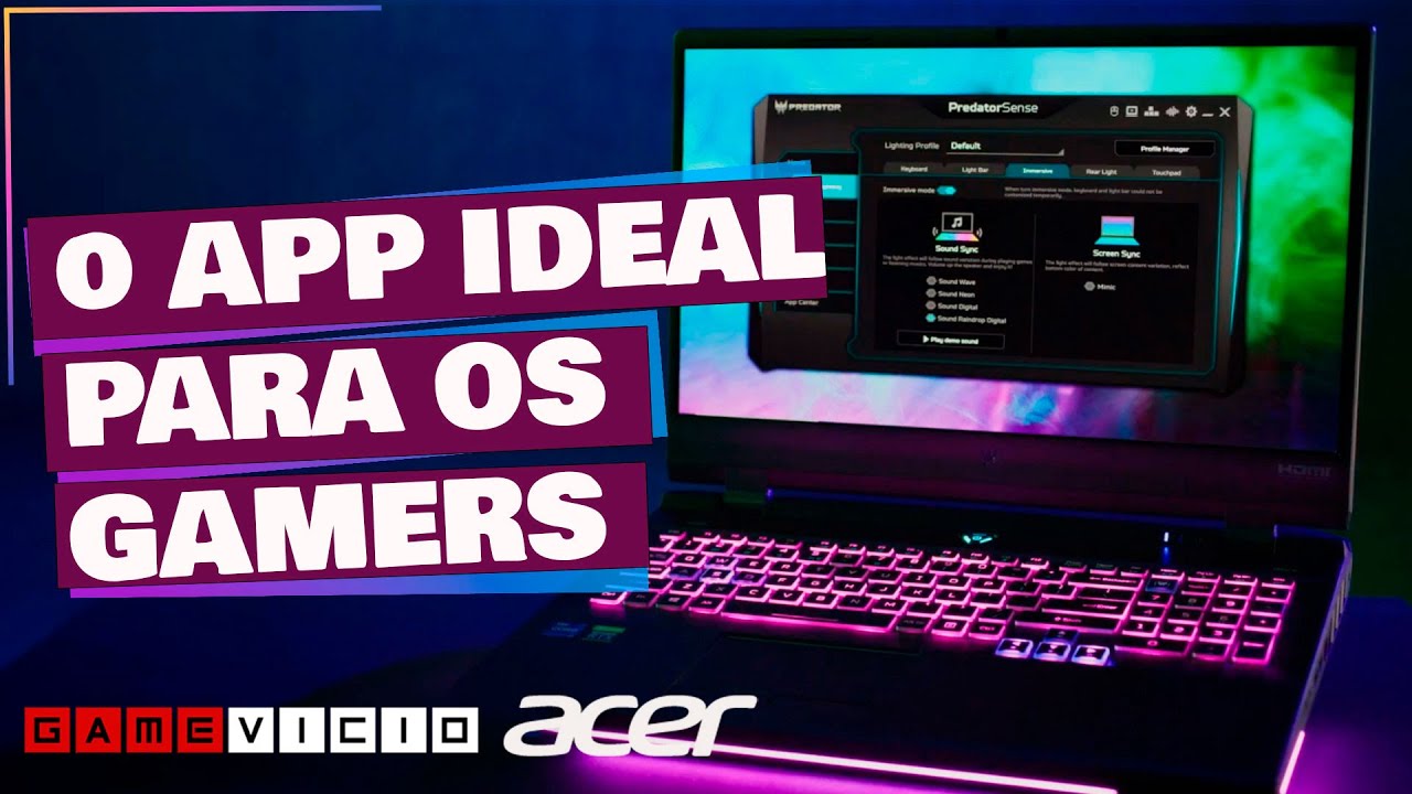Conheça o Predator Sense, o aplicativo perfeito para os gamers - YouTube