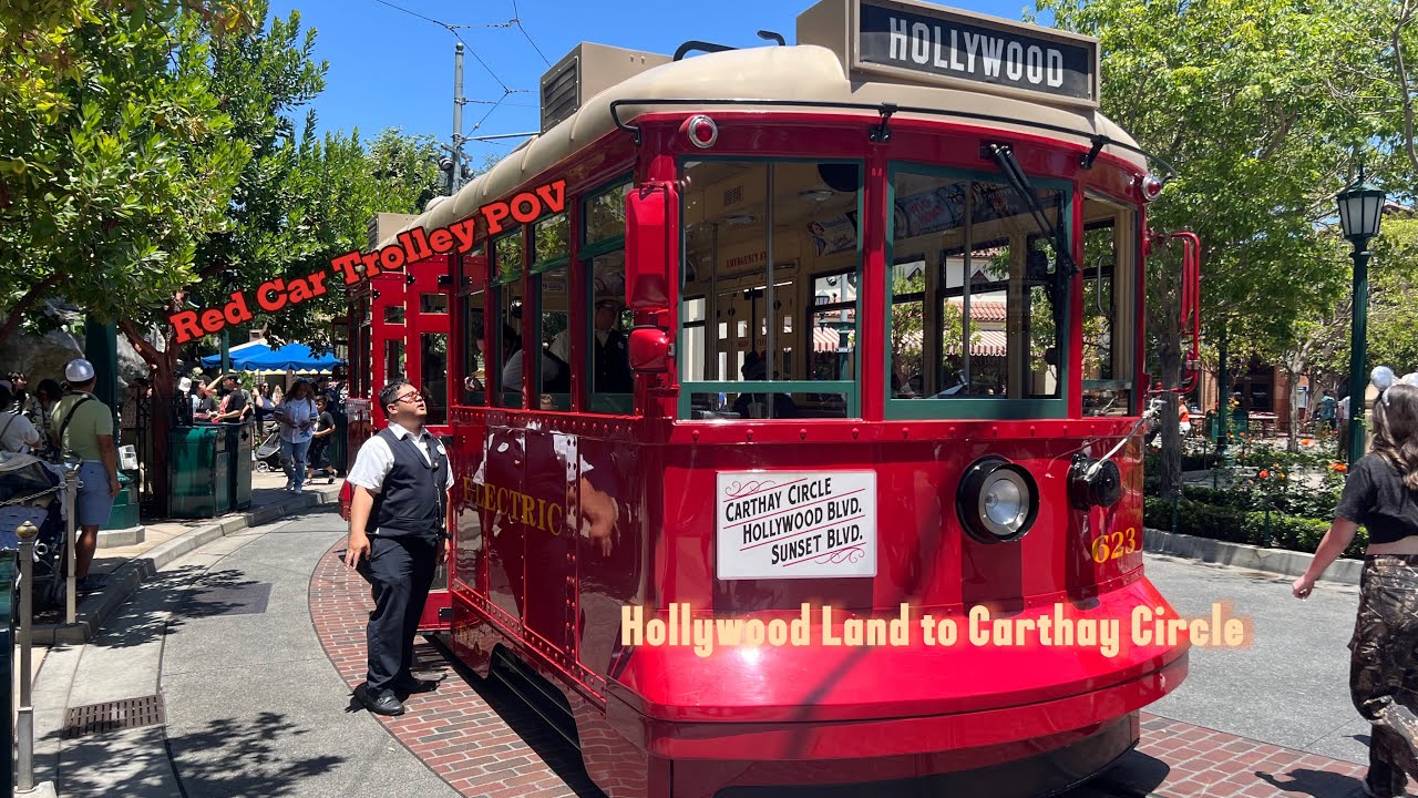 Red Car Trolley POV Disney California Adventure [JUNE 2024] - YouTube