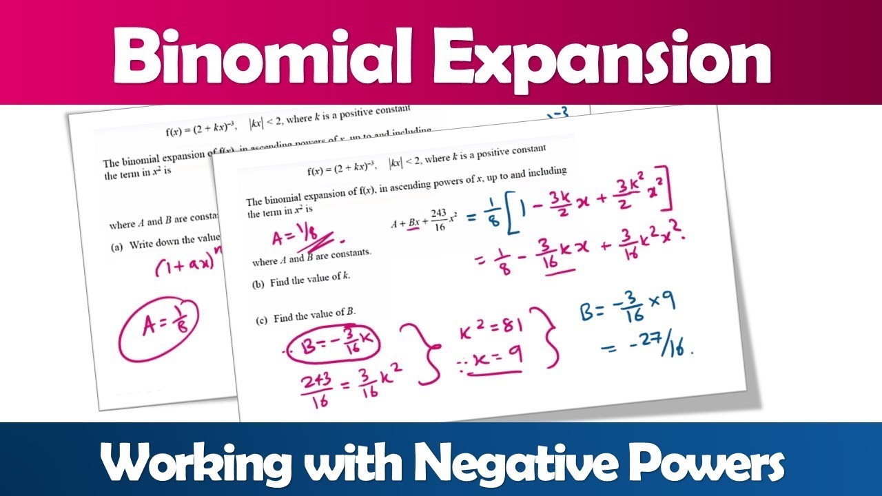 Binomial Expansion Working With Negative Powers C4 June 2017 Video binomial-expansion-working-with-negative-powers-c4-june-2017-video