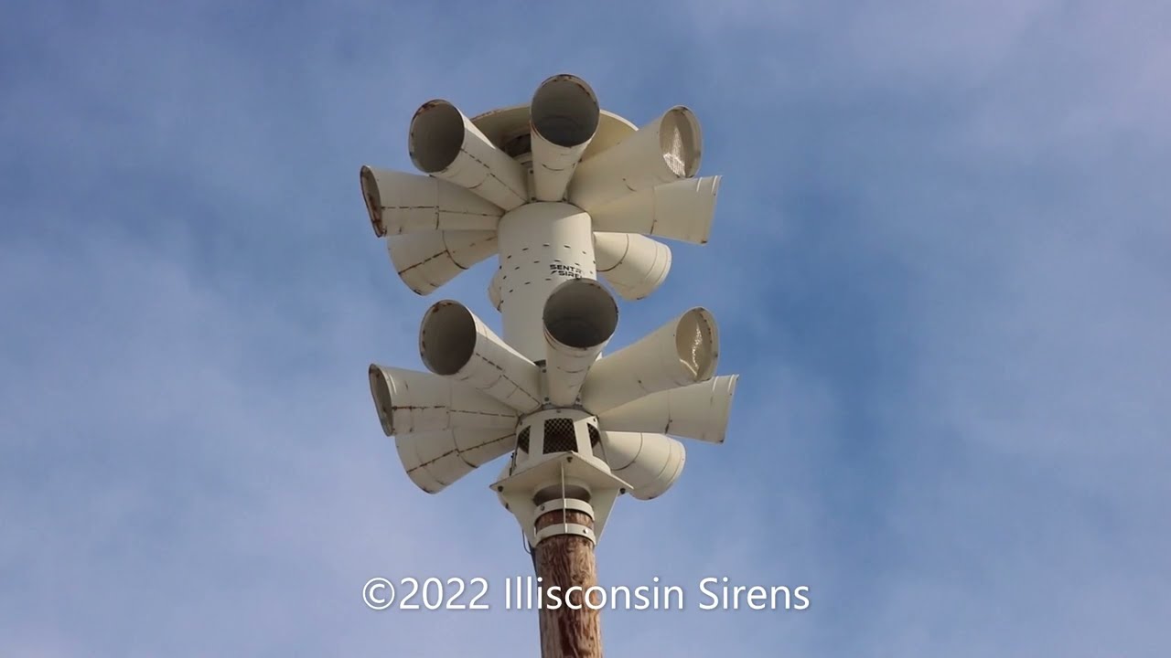 Sentry 20V1T Siren Test, Alert - Willowbrook, IL (1/4/22) - YouTube