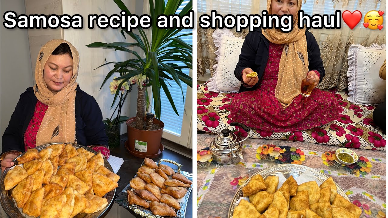 Samosa recipe and shopping haul ️/ a day in my life🥰 - YouTube