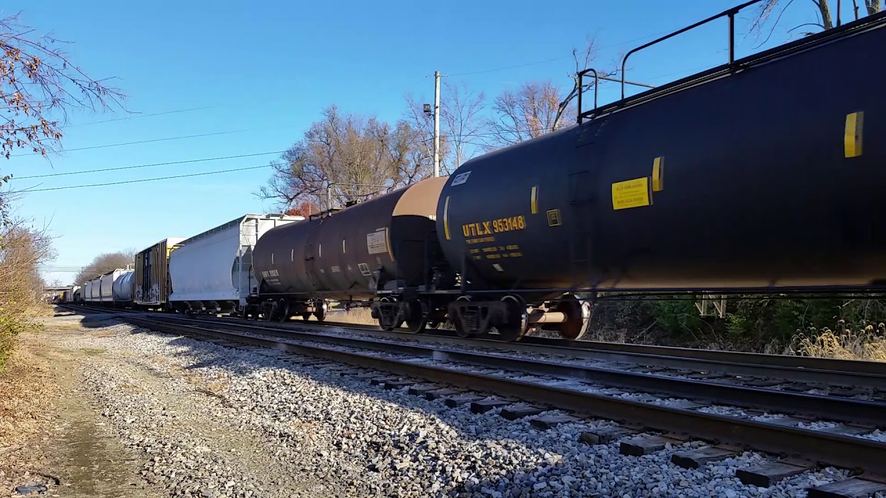 Csx mixed freight train 120 cars heading north on no. 2 main - YouTube