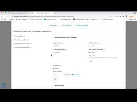 Setting Up Custom Rules on RingCentral - YouTube