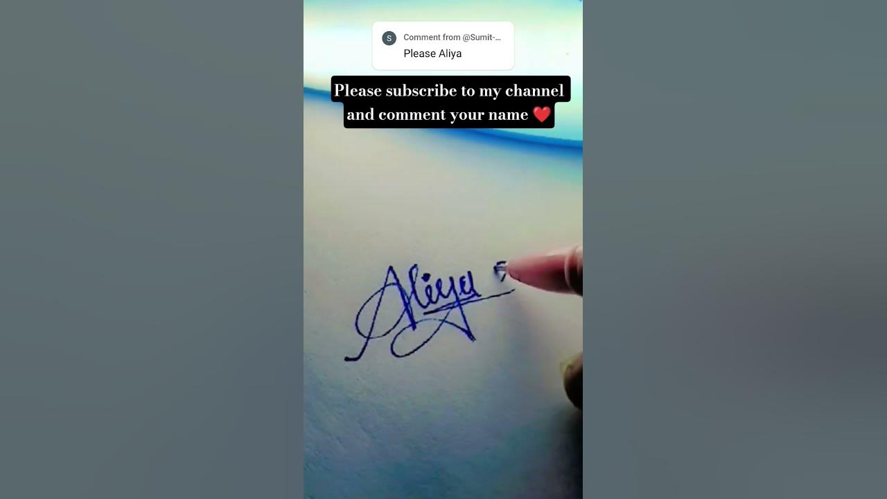 How To Write In Cursive Names Writing Signature #like #signature #