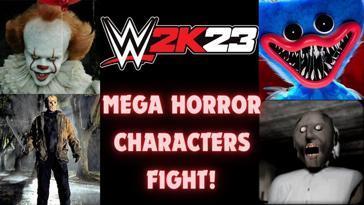 MEGA HORROR CHARACTERS FIGHT IN WWE 2K23! - YouTube