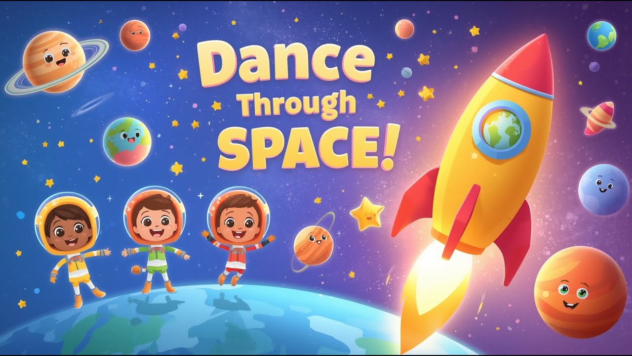 Dance Through Space! 🚀 Fun Planet Song & Dance for Kids | Learn the ...
