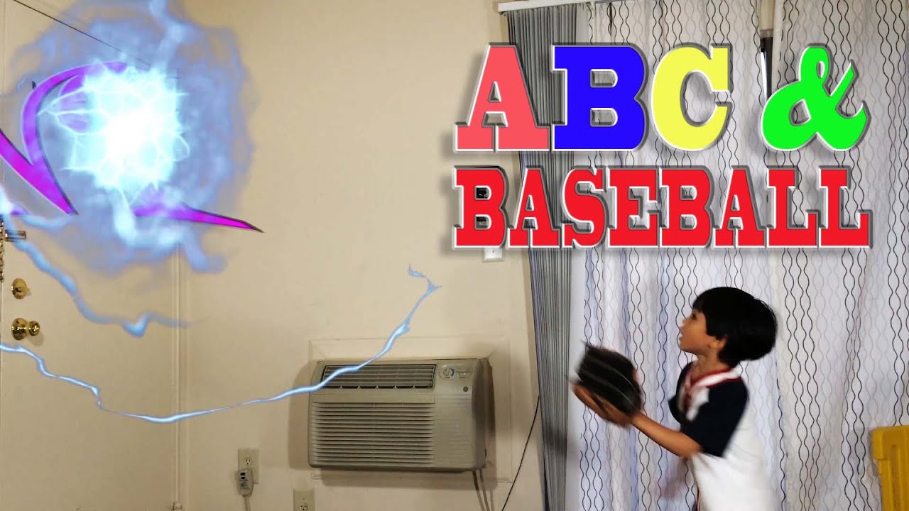 PRETEND PLAY Learning ABC alphabets by with a Baseball - YouTube