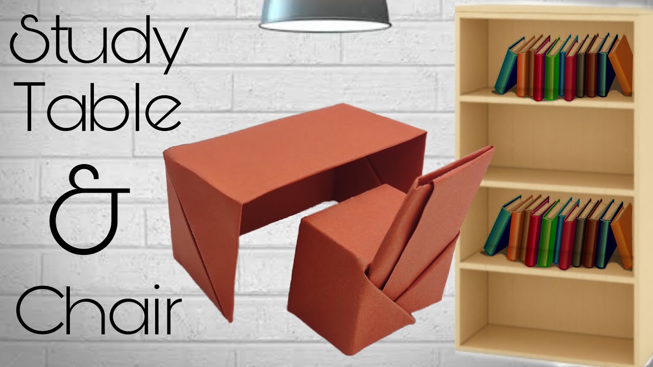 How To Make Study Table Chair Kagach Se Study Table Aur Chair Kaise how-to-make-study-table-chair-kagach-se-study-table-aur-chair-kaise