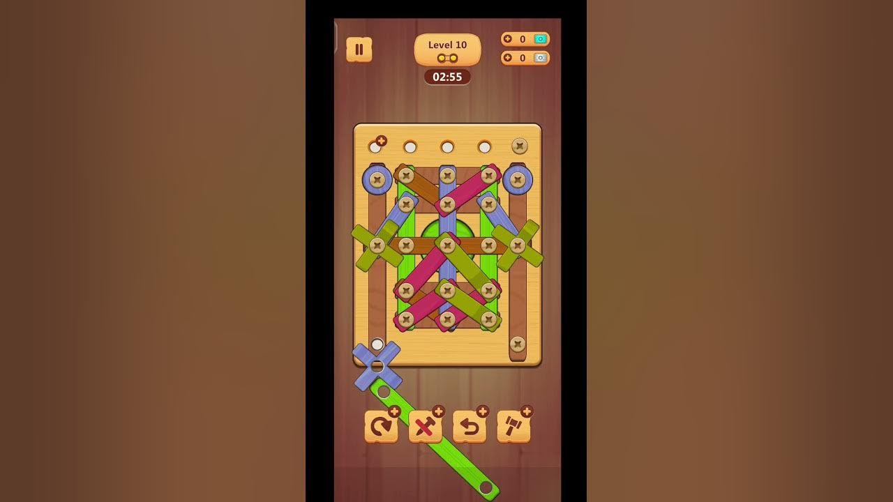 10 WOOD NUTS & BOLTS HOW TO SOLVE LEVEL GAMEPLAY walkthrough #woodnuts&bolts Ft. Saran S - YouTube