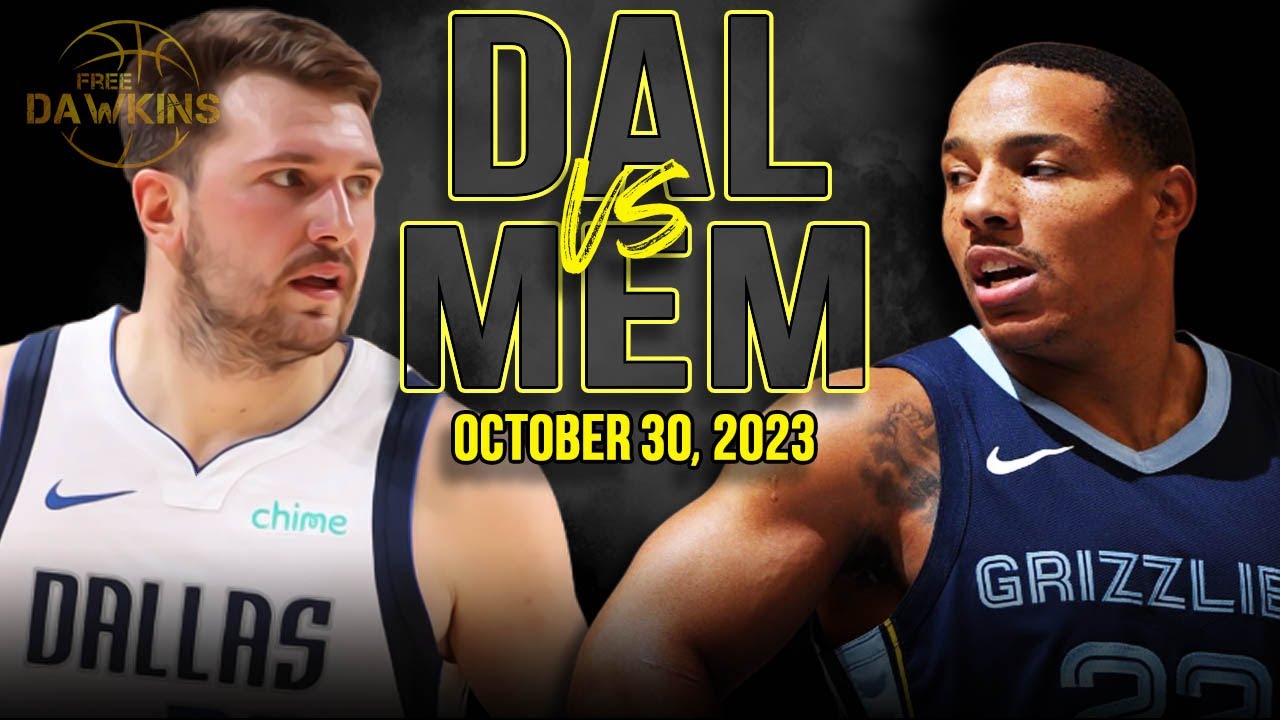 Dallas Mavericks vs Memphis Grizzlies Full Game Highlights | October 30 ...