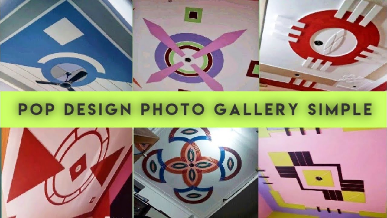 pop design photo gallery simple || pop design for living room two fans ...