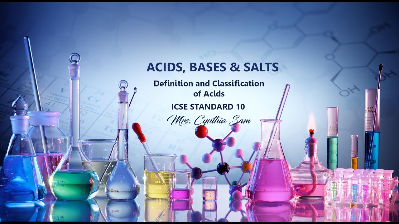 CLASSIFICATION OF ACIDS | Acids, Bases & Salts pt.1 | Chemistry Std.10 ...