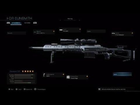 Modern Warfare® 2019 ALL HDR Sniper Customization and Attachments ...
