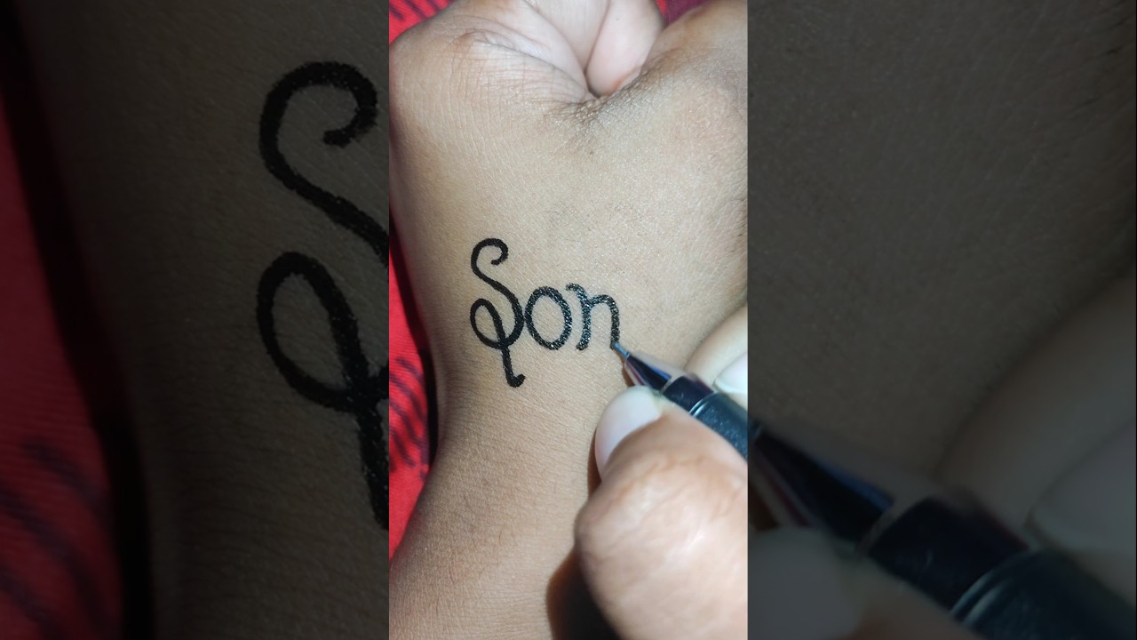 SONAM name letter temporary pen tatoo with crown|Art City| #shorts # ...