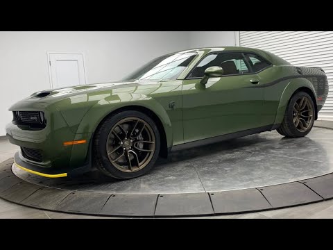 💪Wide Body Dodge Challenger Hellcat F8 Green w/Sepia Laguna Leather!!😎👌 ...