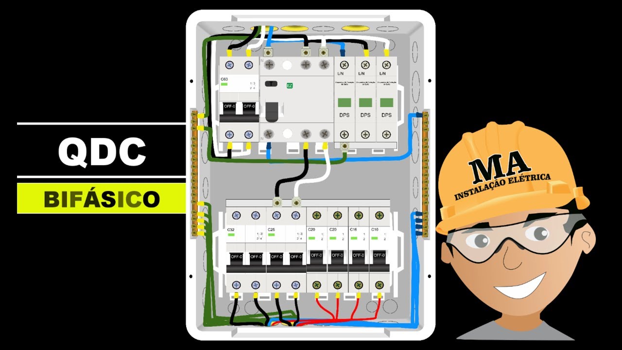 Instalando QDC Bifásico - YouTube
