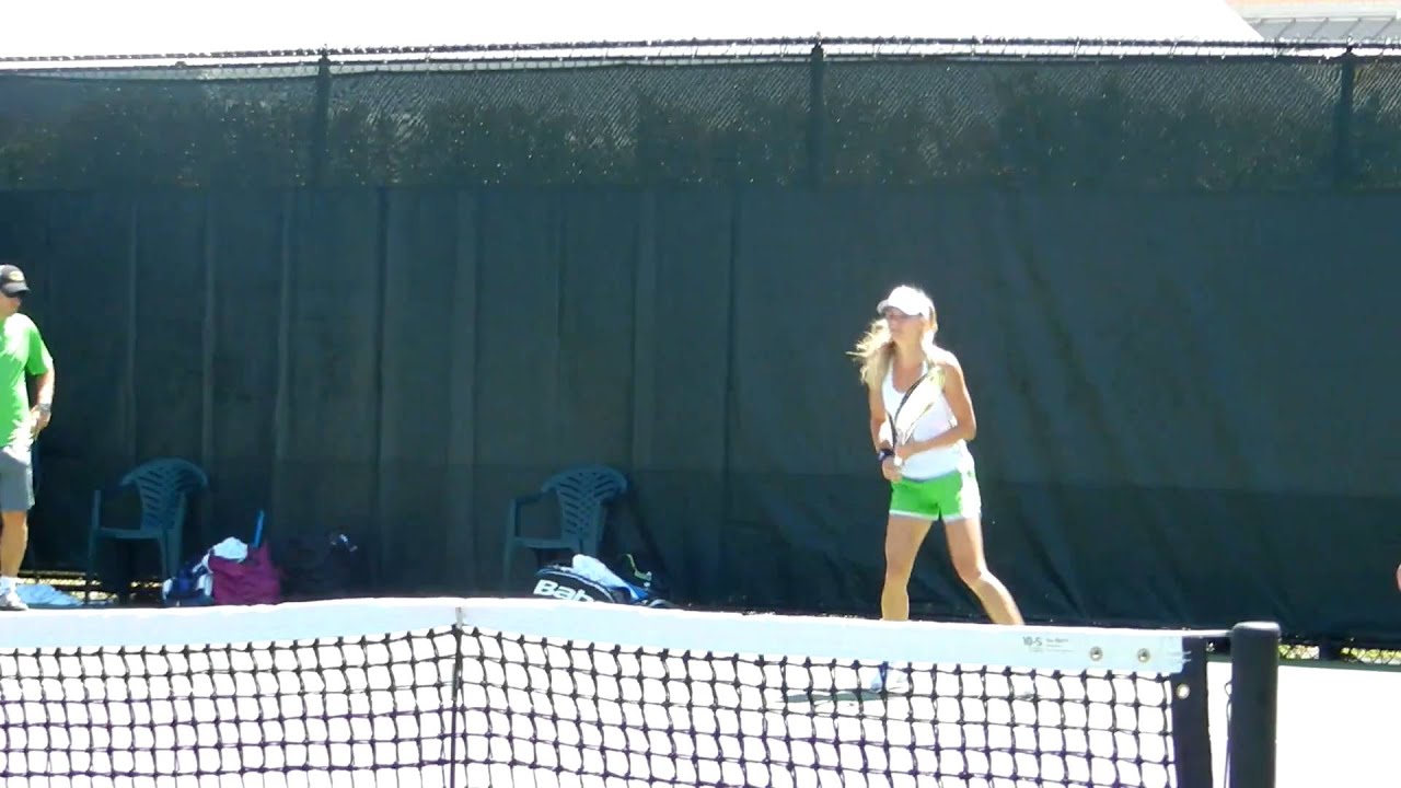 Maria Kirilenko Practice 2011 Sony Ericsson Open - YouTube
