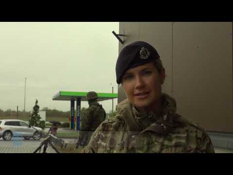 Civilian-Military Cooperation (CIMIC) activities during exercise Spring Storm 2019