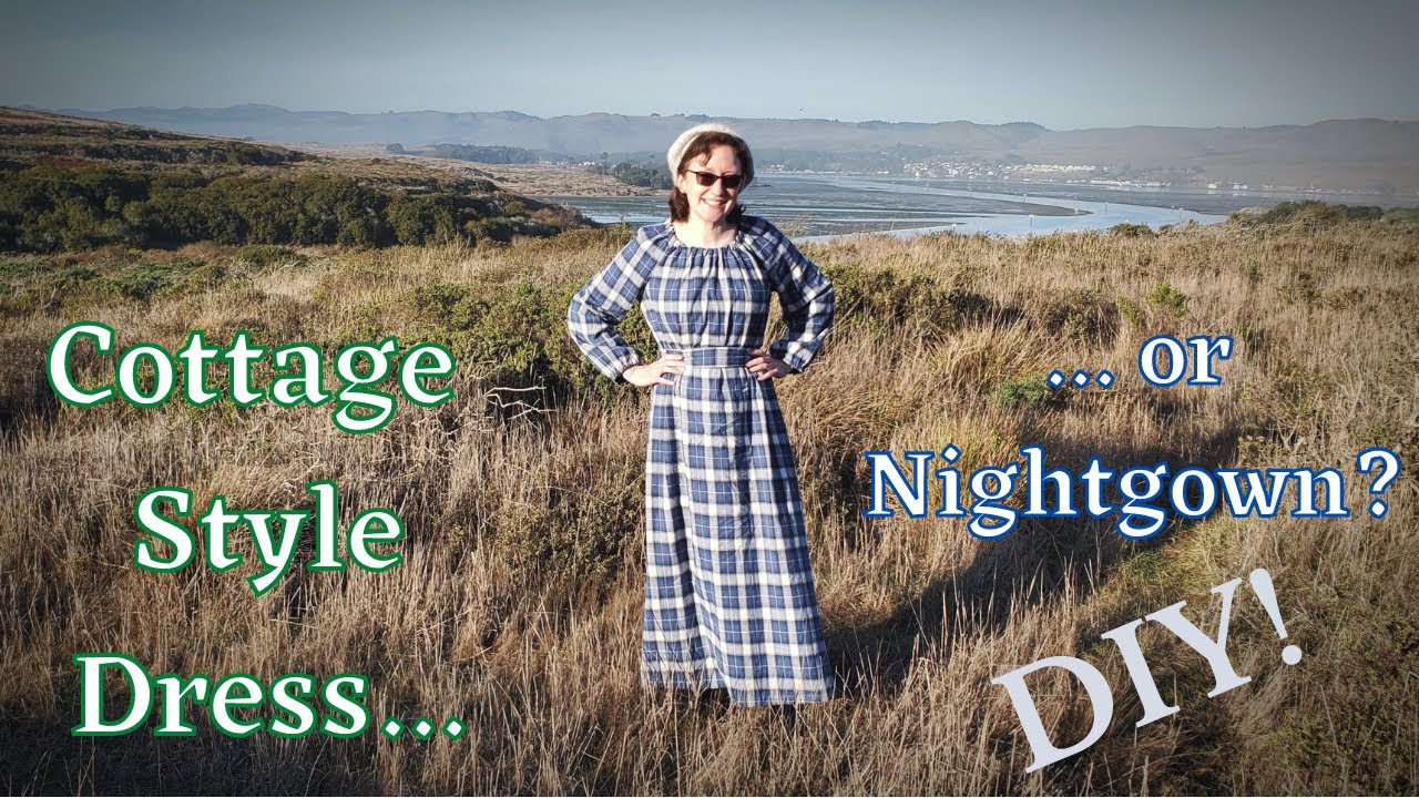 Easy Cottagecore Dress (or Nightgown?) - YouTube