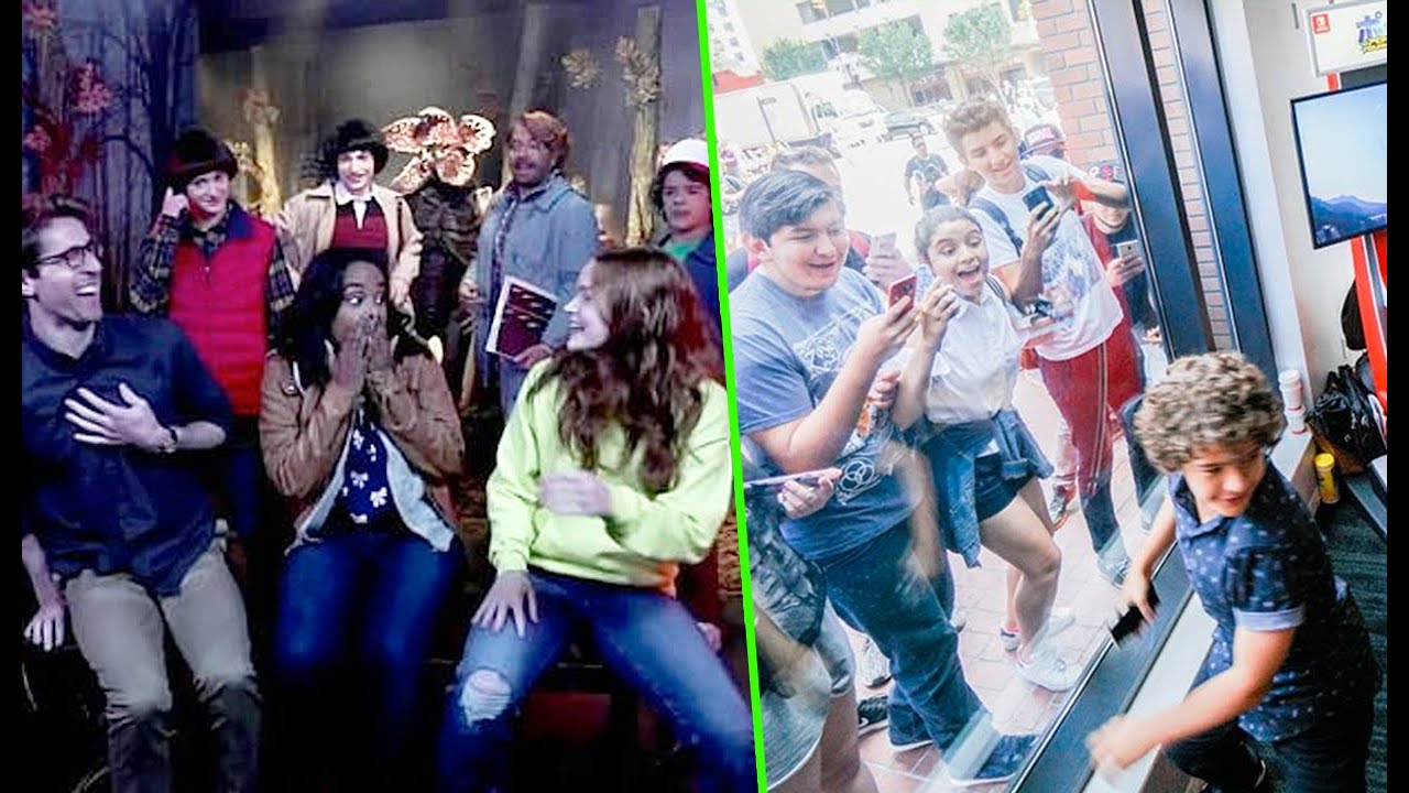 Stranger Things Cast Surprising Their Fans and Funny Moments - YouTube