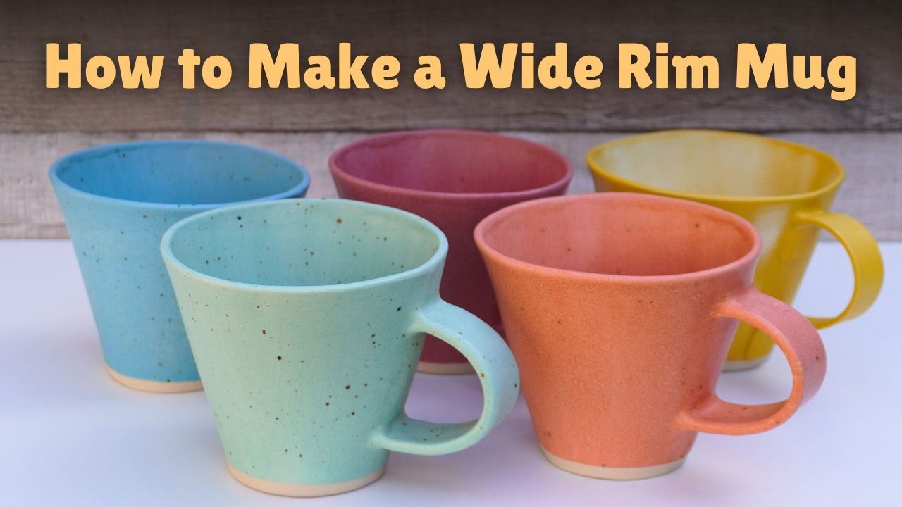 How To Make a Wide Rim Pottery Mug by Hand - YouTube