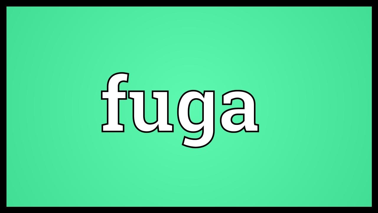 Fuga Meaning - YouTube
