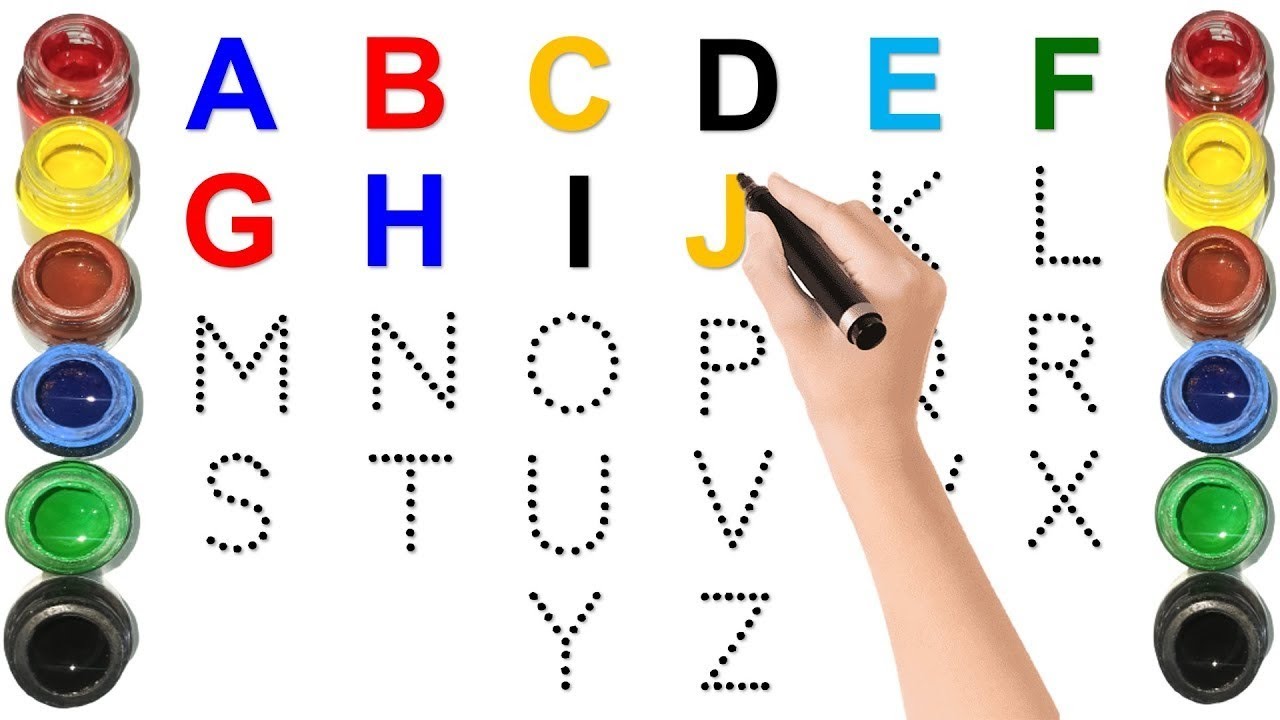 Learn Alphabet ABCD, Number and Shapes, ABCD Rhymes, 123, ABC song, ABC ...