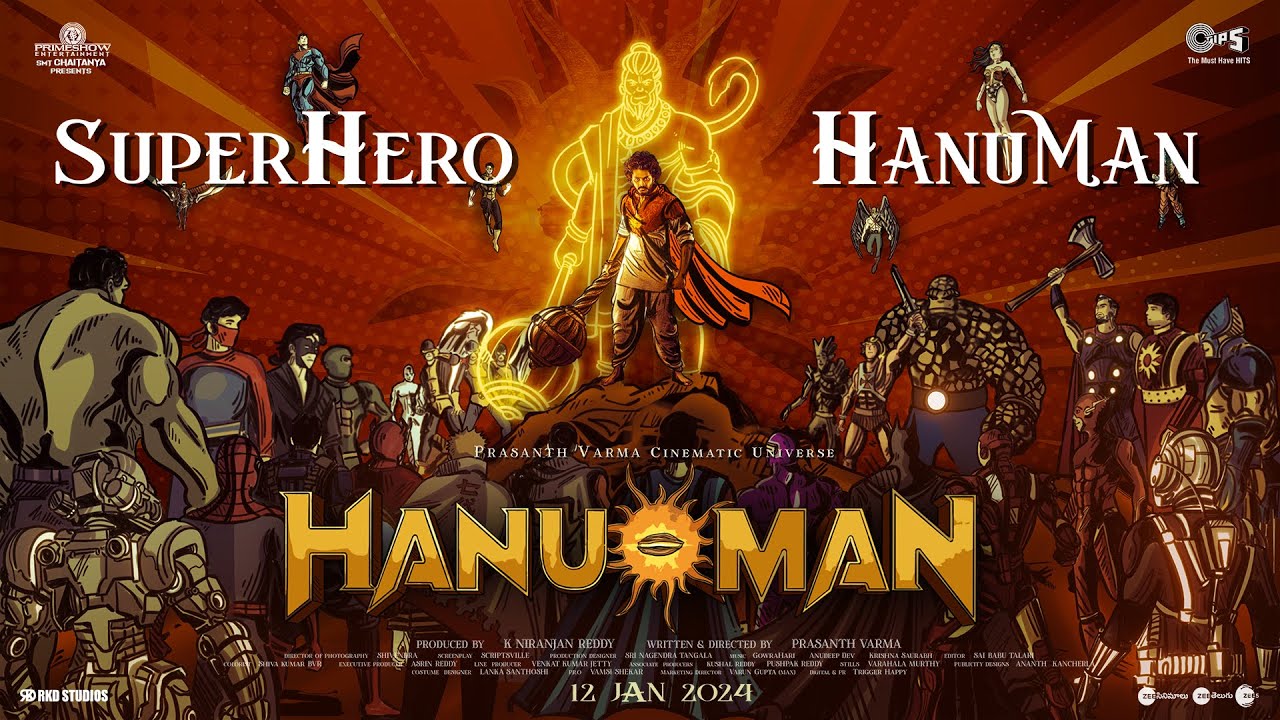 SuperHero HanuMan From HANU-MAN(Hindi) | Prasanth Varma | Teja Sajja ...
