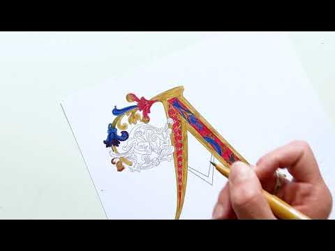 Illuminated letters inspired by Anglo Saxon manuscripts with Trudie ...