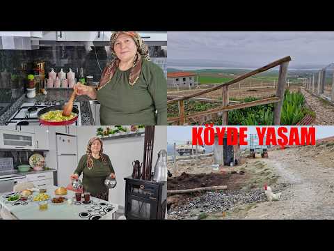 KÖYDE DOĞAL YAŞAM BOL YAĞMURLU BİR GÜN HATİCE HANIM SABAH TELAŞASI