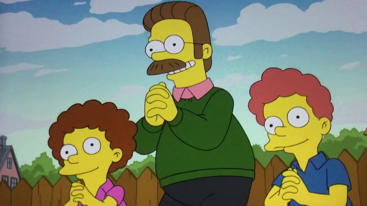the flanders sings take me out to the ball game. - YouTube